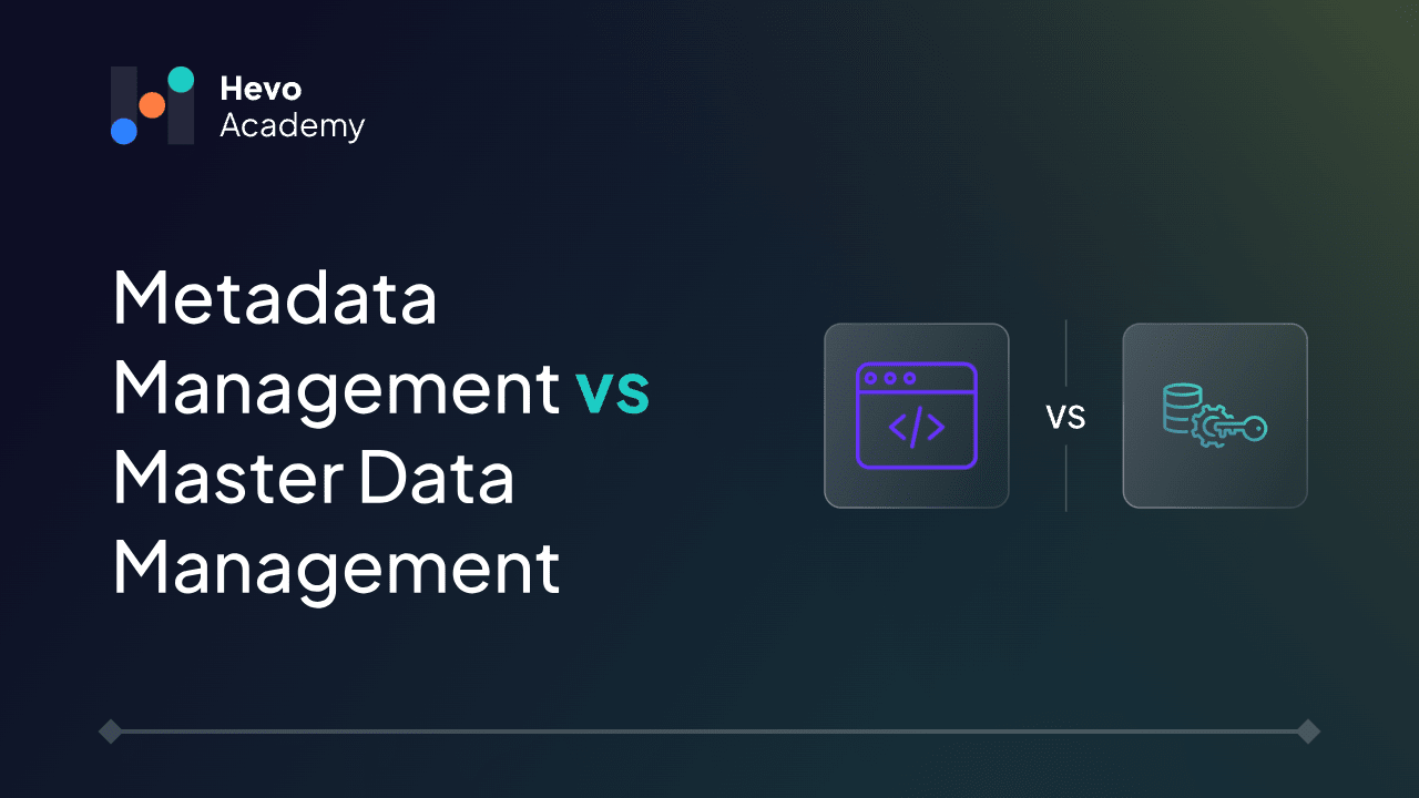 Metadata Management vs Master Data Management