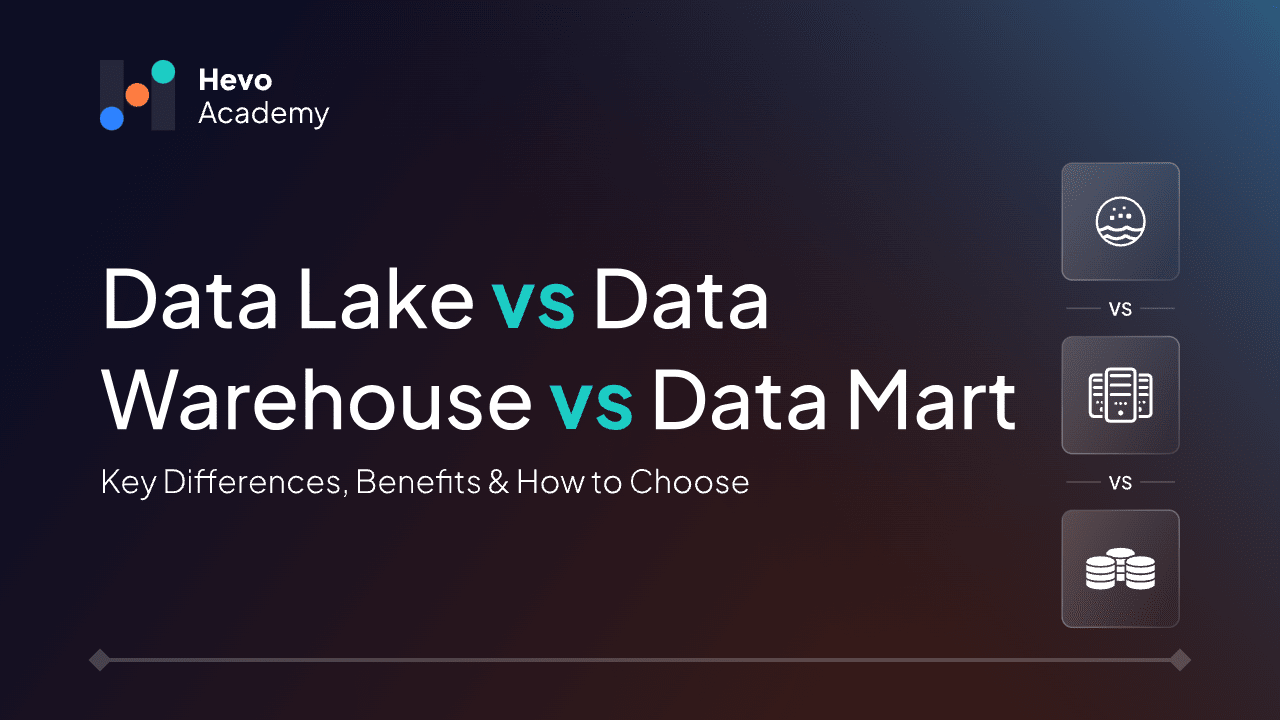 Data Lake vs Data Warehouse vs Data Mart: Key Differences